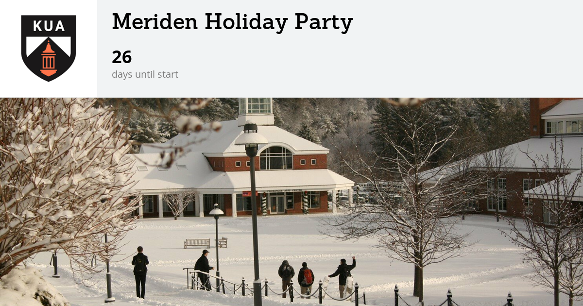 Meriden Holiday Party | Kimball Union Academy