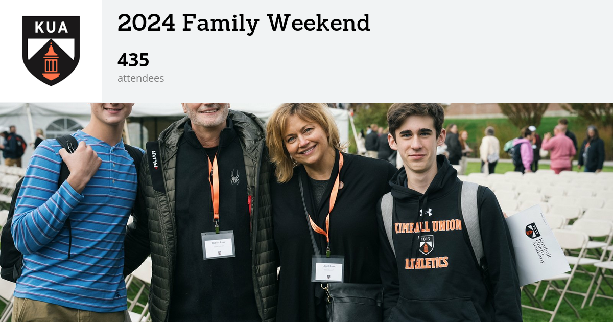 2024 Family Weekend | Kimball Union Academy