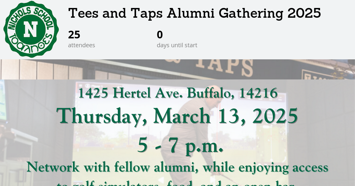 Tees and Taps Alumni Gathering 2025 | Nichols School
