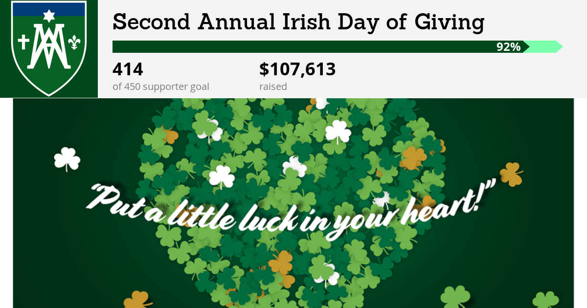 Second Annual Irish Day of Giving | Notre Dame Preparatory School