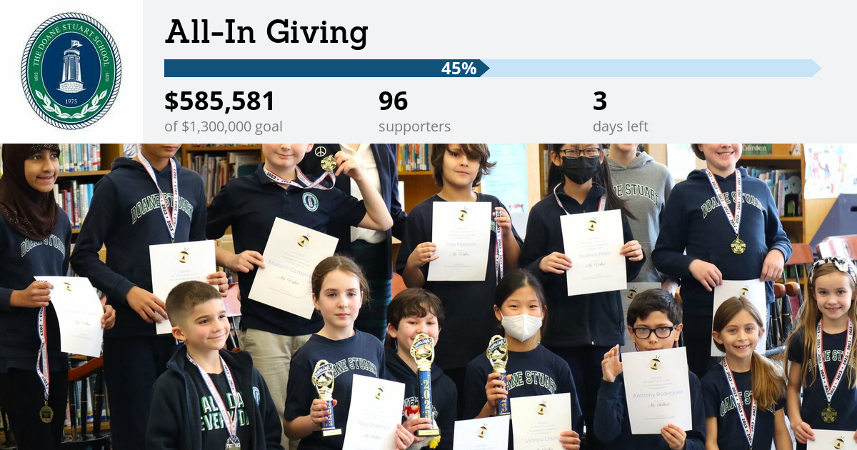 All-In Giving | The Doane Stuart School