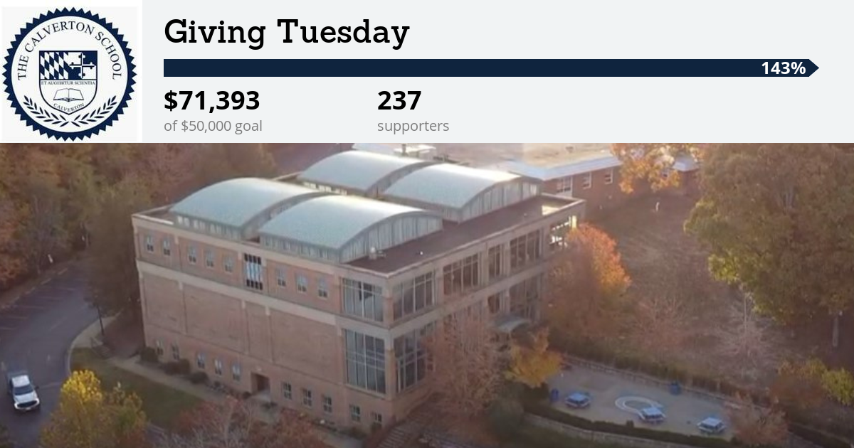 Giving Tuesday | The Calverton School