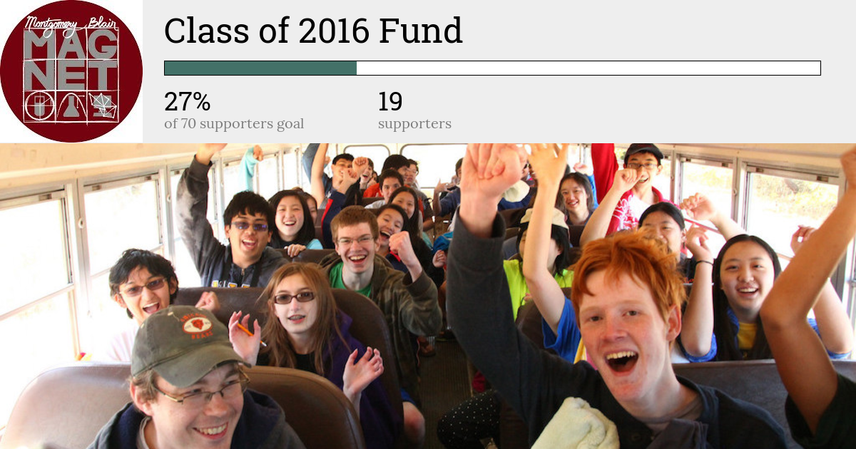Class of 2016 Fund | Montgomery Blair High School Magnet Foundation