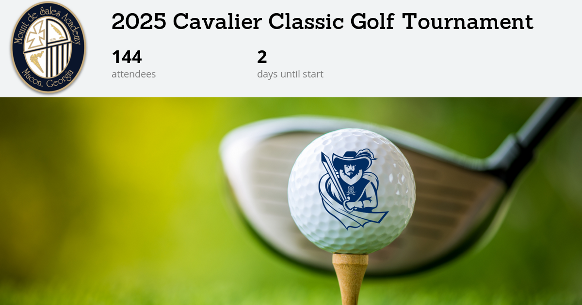 2025 Cavalier Classic Golf Tournament | Mount de Sales Academy