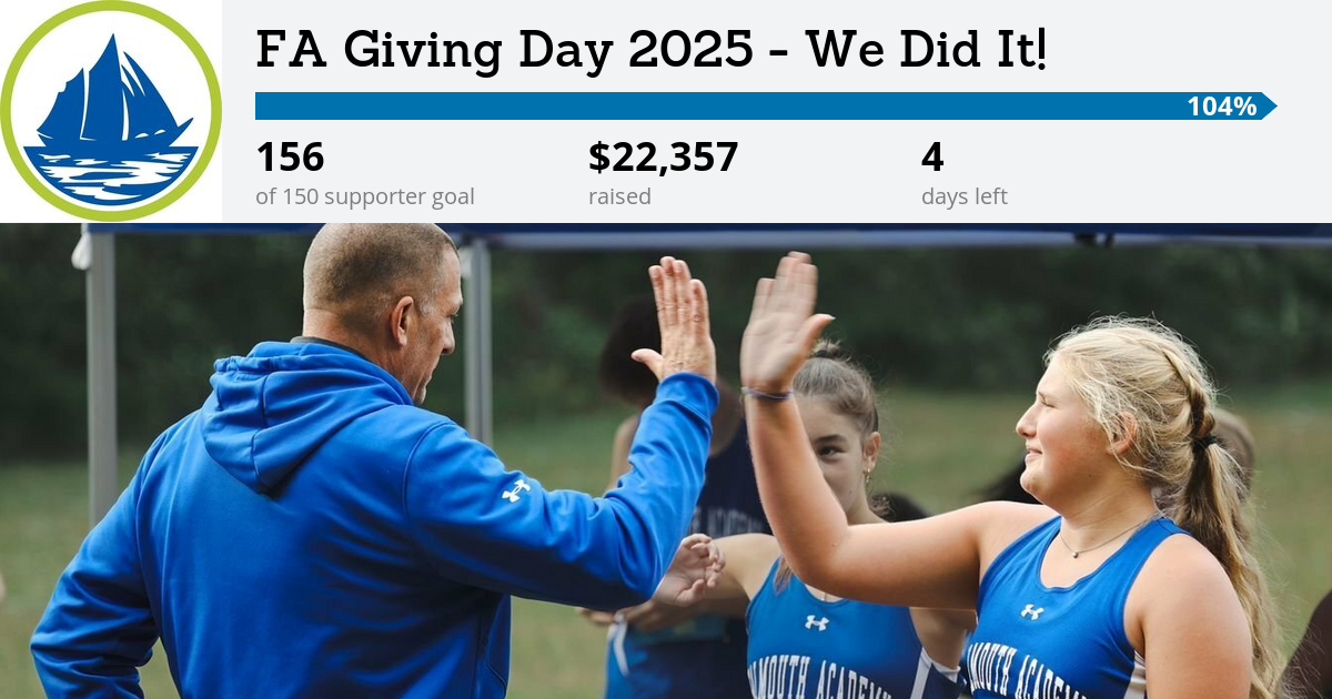 FA Giving Day 2025 - We Did It! | Falmouth Academy