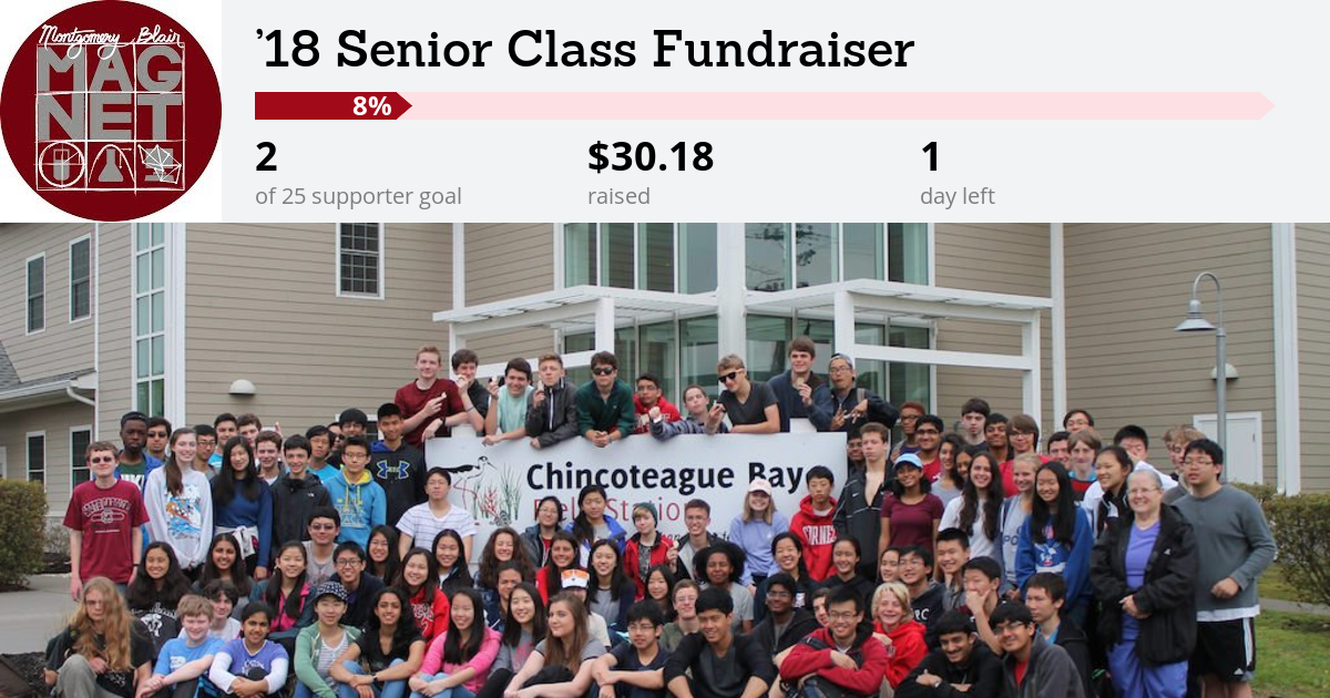 ’18 Senior Class Fundraiser | Montgomery Blair High School Magnet ...