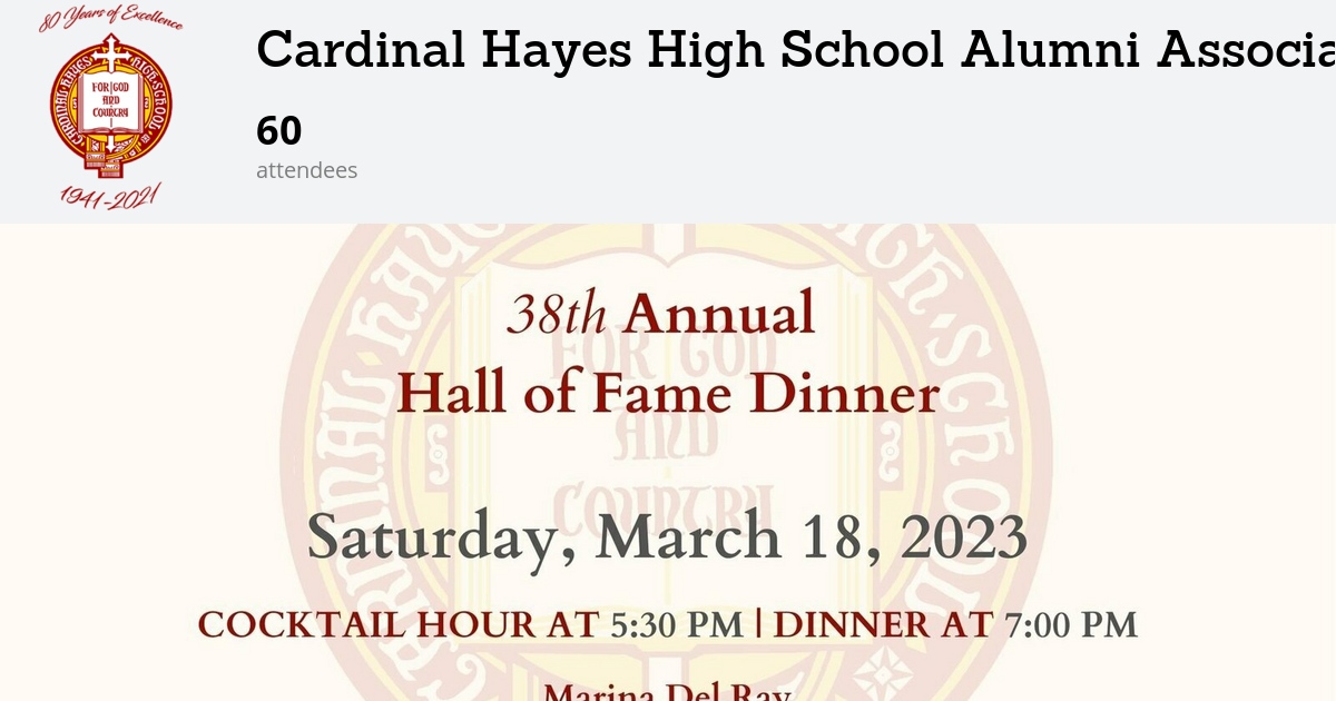 Cardinal Hayes High School Alumni Association 38th Annual Hall of Fame ...