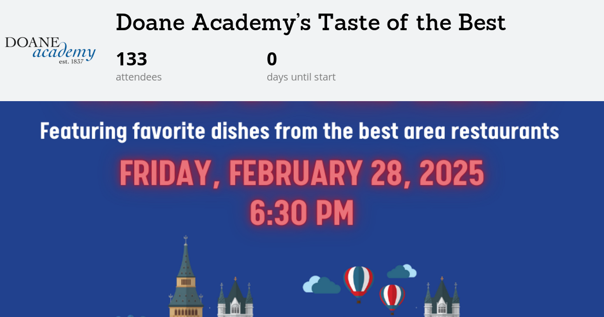 Doane Academy's Taste of the Best | Doane Academy