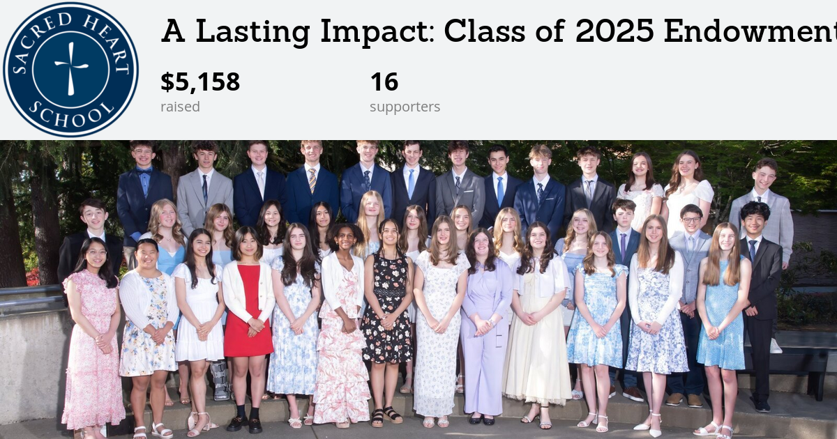 A Lasting Impact: Class of 2025 Endowment Gift | Sacred Heart School