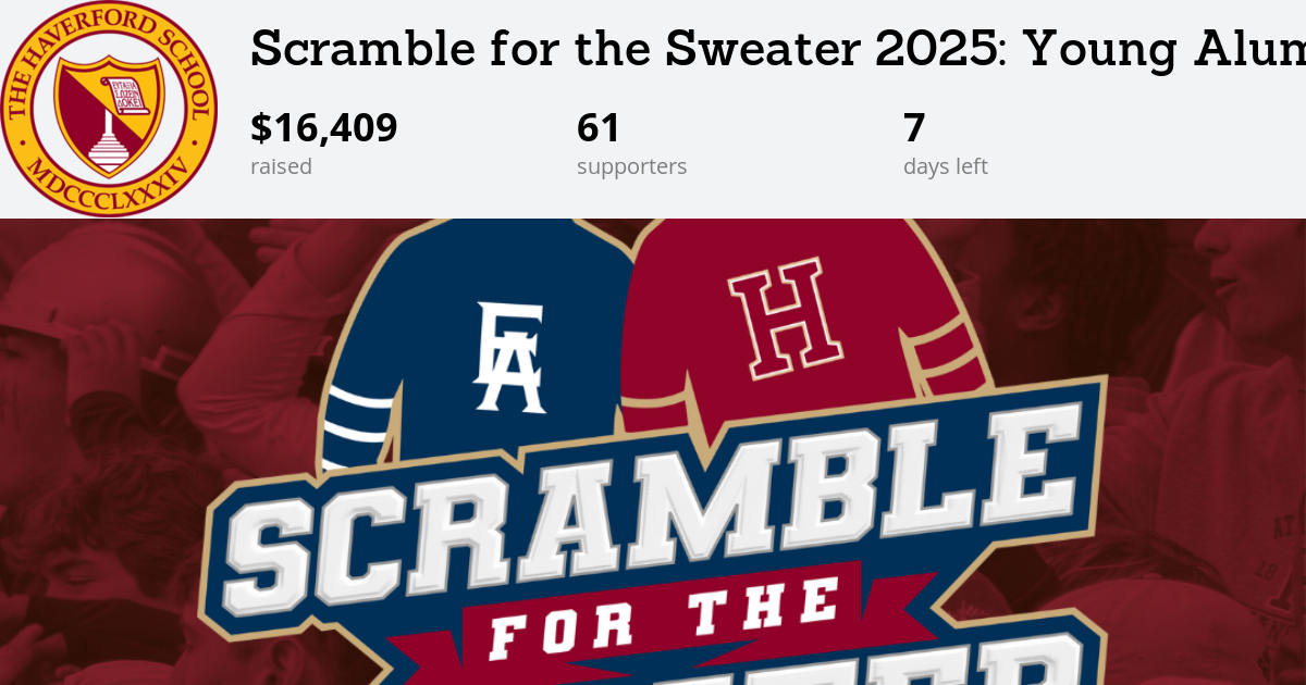 Scramble for the Sweater 2025: Young Alumni Giving Challenge – Comments ...