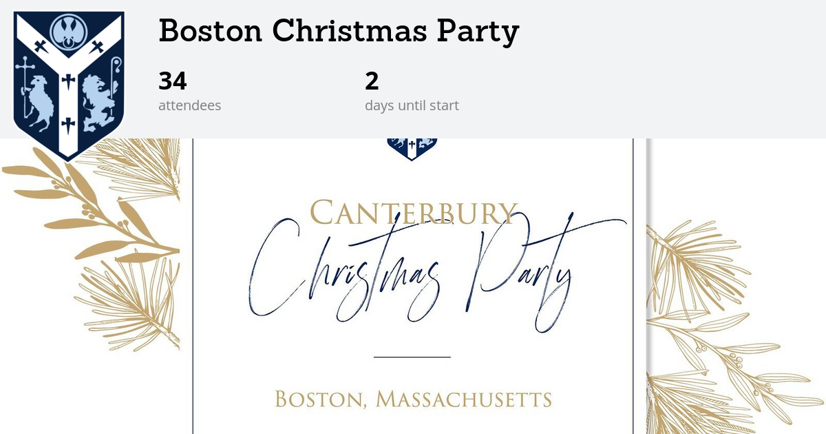 Boston Christmas Party | Canterbury School