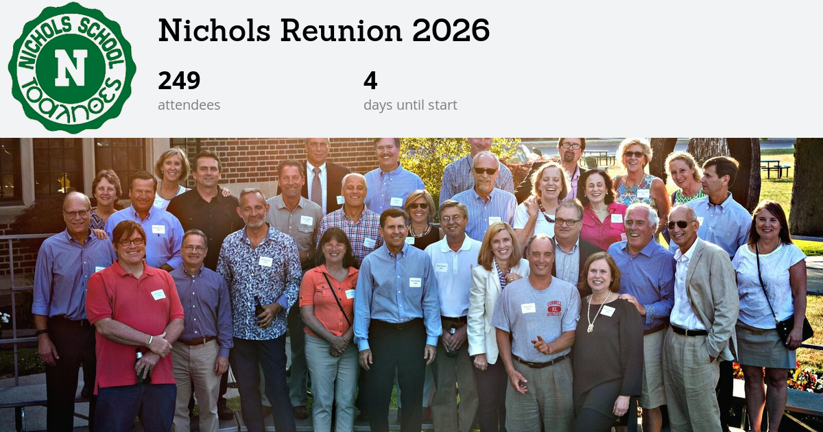 Nichols Reunion 2026 – Attendees | Nichols School