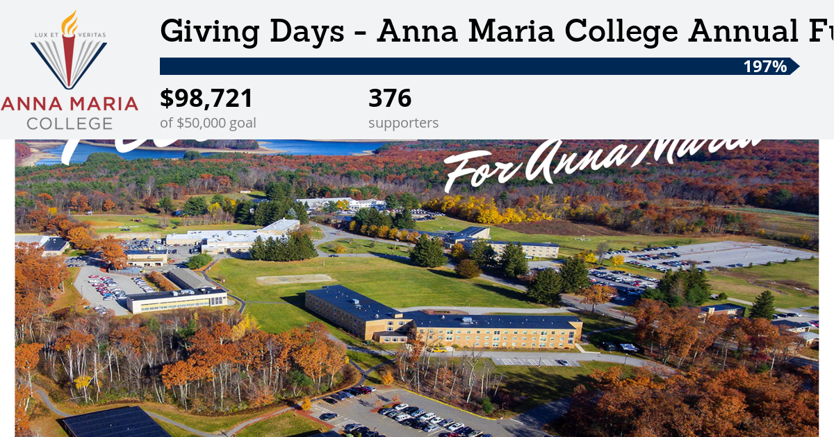 Giving Days - Anna Maria College Annual Fund – Supporters | Anna Maria ...