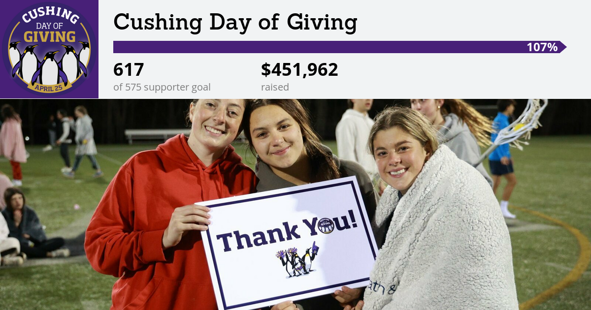 Cushing Day of Giving | Cushing Academy