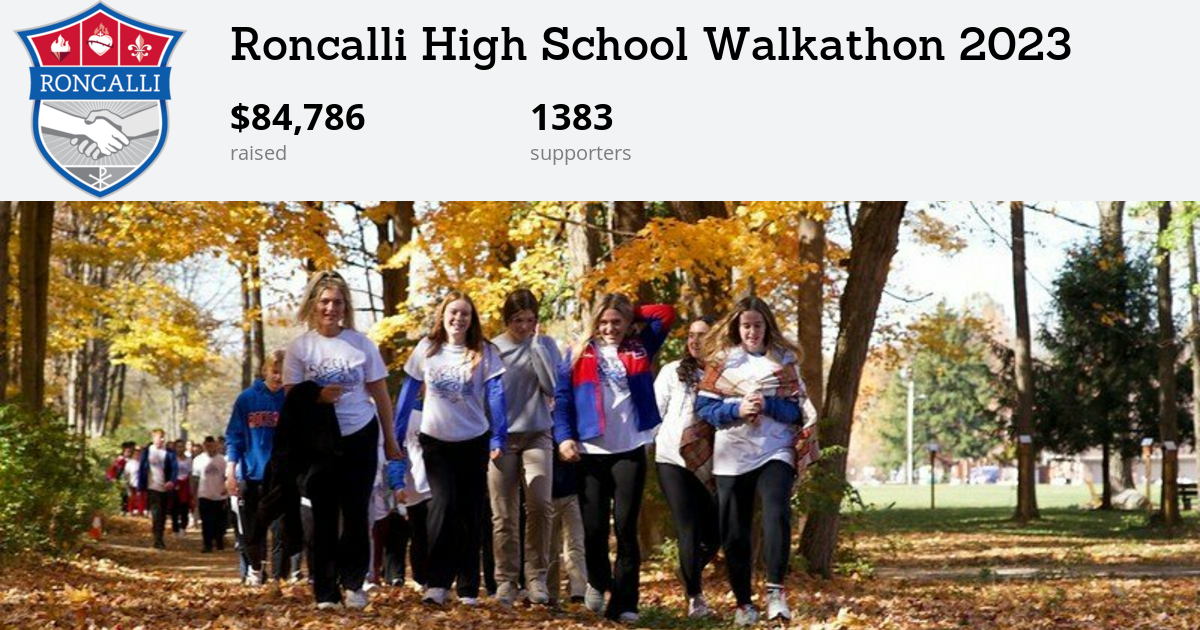 Roncalli High School Walkathon 2023 | Roncalli High School