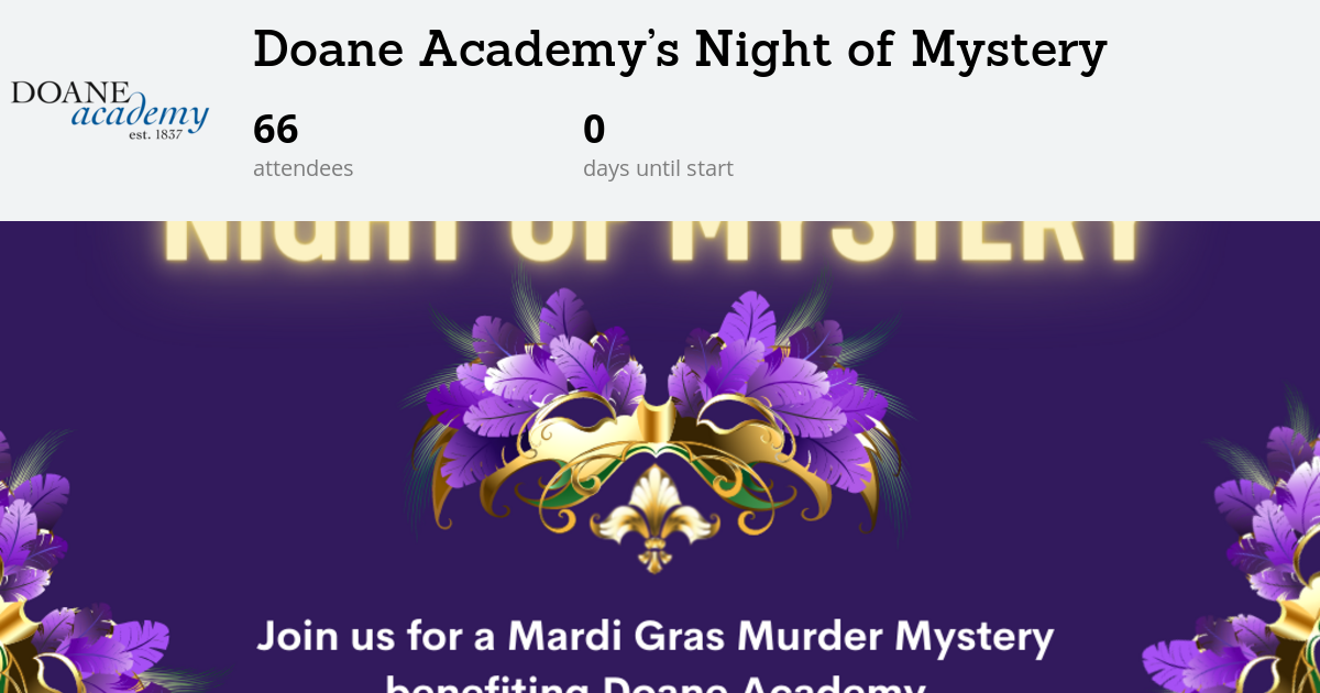 Doane Academy's Night of Mystery | Doane Academy