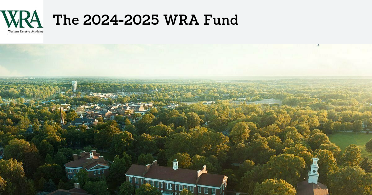 The 2024-2025 WRA Fund | Western Reserve Academy