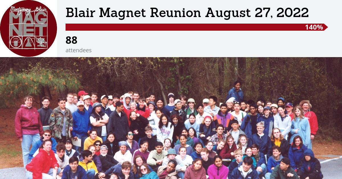 Blair Magnet Reunion August 27, 2022 | Montgomery Blair High School ...