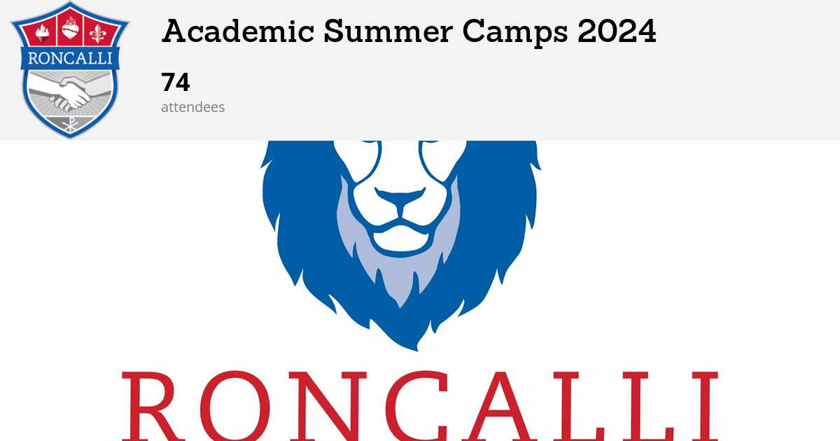 Academic Summer Camps 2024 | Roncalli High School
