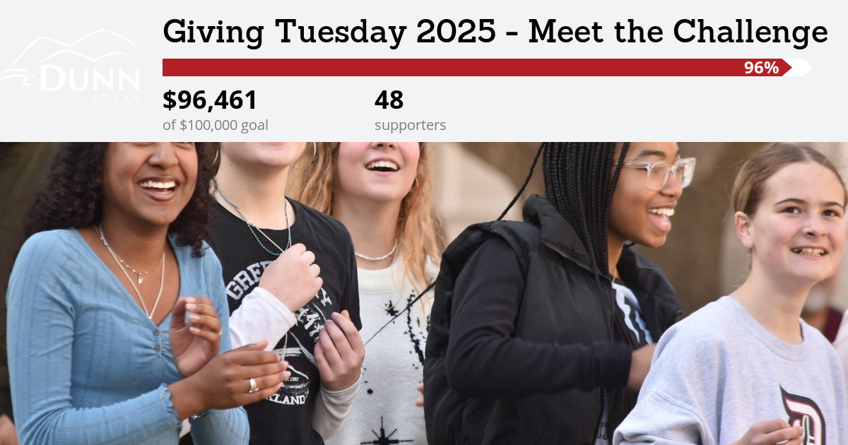 Giving Tuesday 2025 - Meet the Challenge | Dunn School