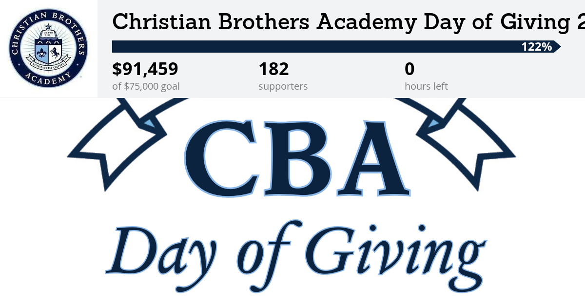 Christian Brothers Academy Day of Giving 2025 | Christian Brothers Academy