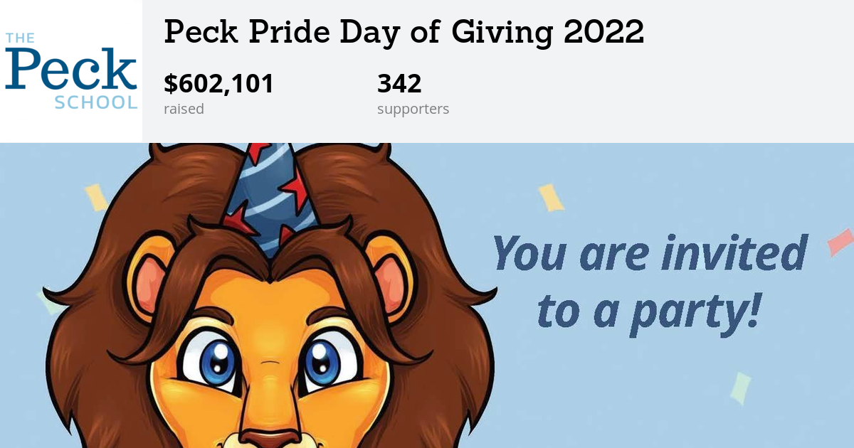Peck Pride Day of Giving 2022 | The Peck School