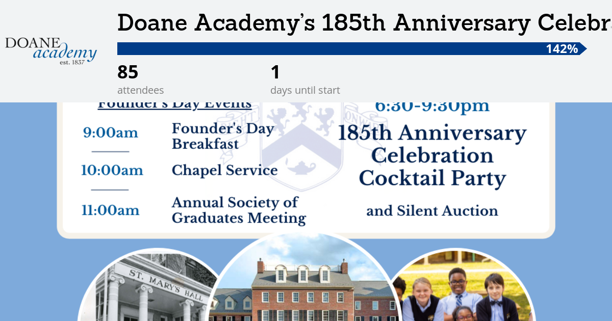 Doane Academy's 185th Anniversary Celebration | Doane Academy