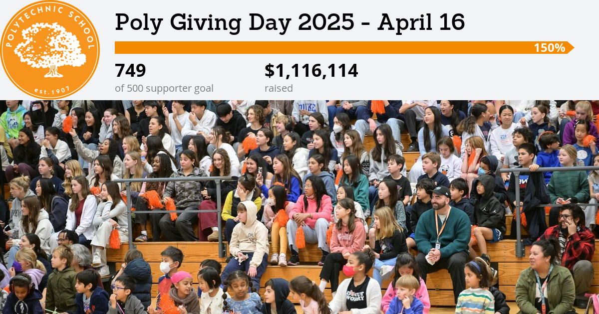 Poly Giving Day 2025 - April 16 | Polytechnic School