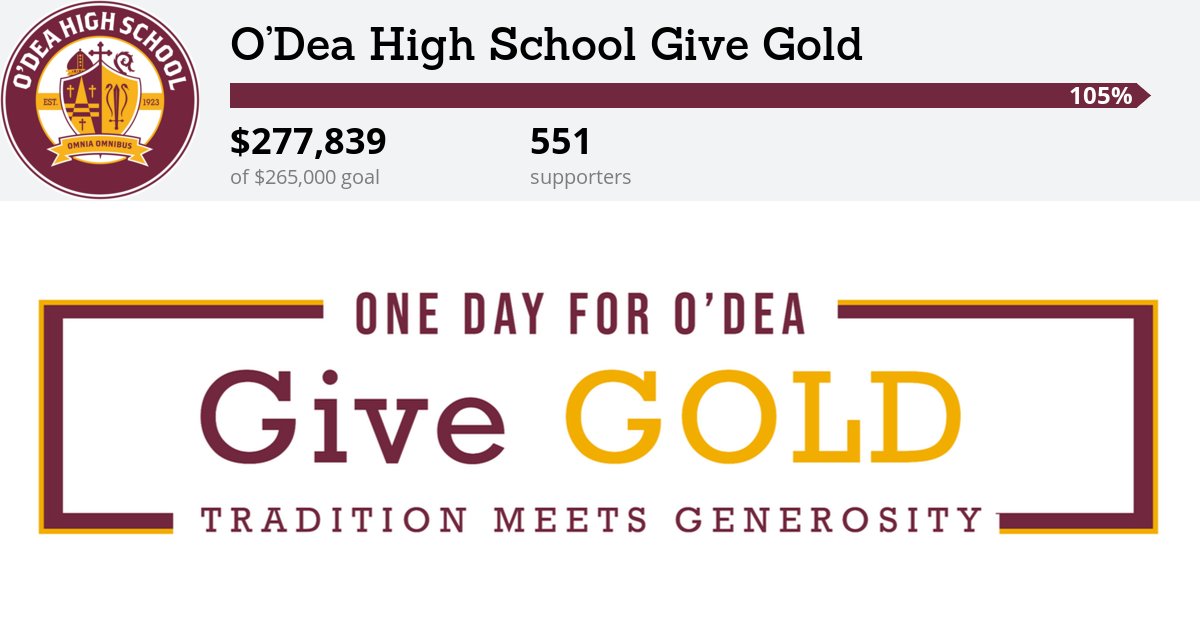 O'Dea High School Give Gold – Challenges | O’Dea High School