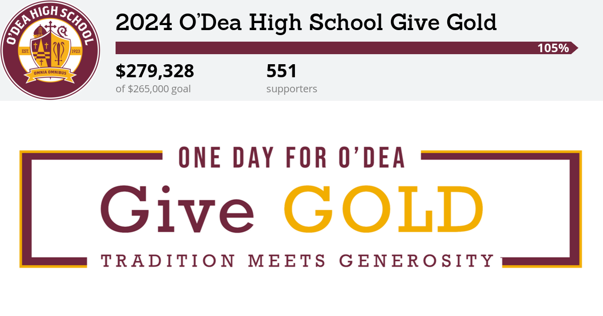2024 O'Dea High School Give Gold | O’Dea High School