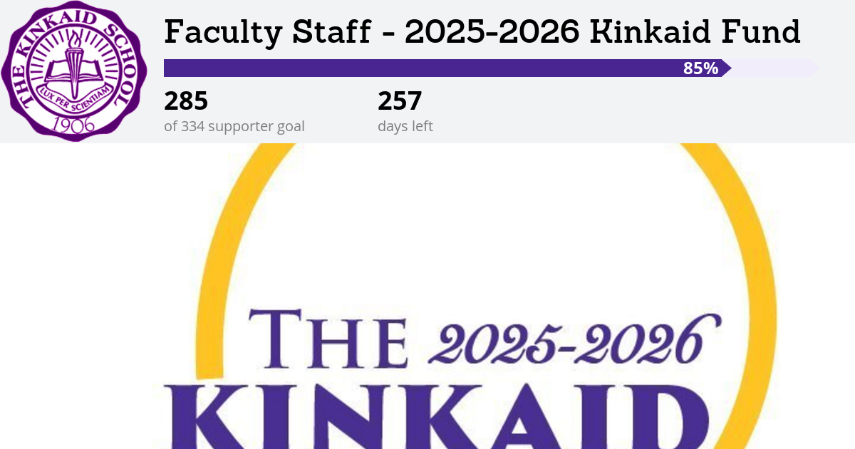 Faculty Staff - 2025-2026 Kinkaid Fund | The Kinkaid School
