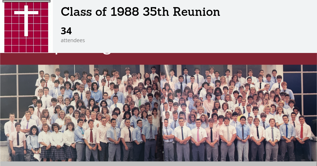 Class of 1988 35th Reunion | Bishop Stang High School