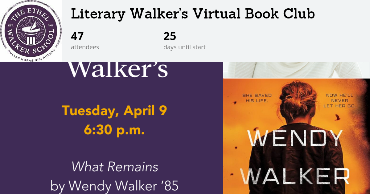 Literary Walker's Virtual Book Club | The Ethel Walker School